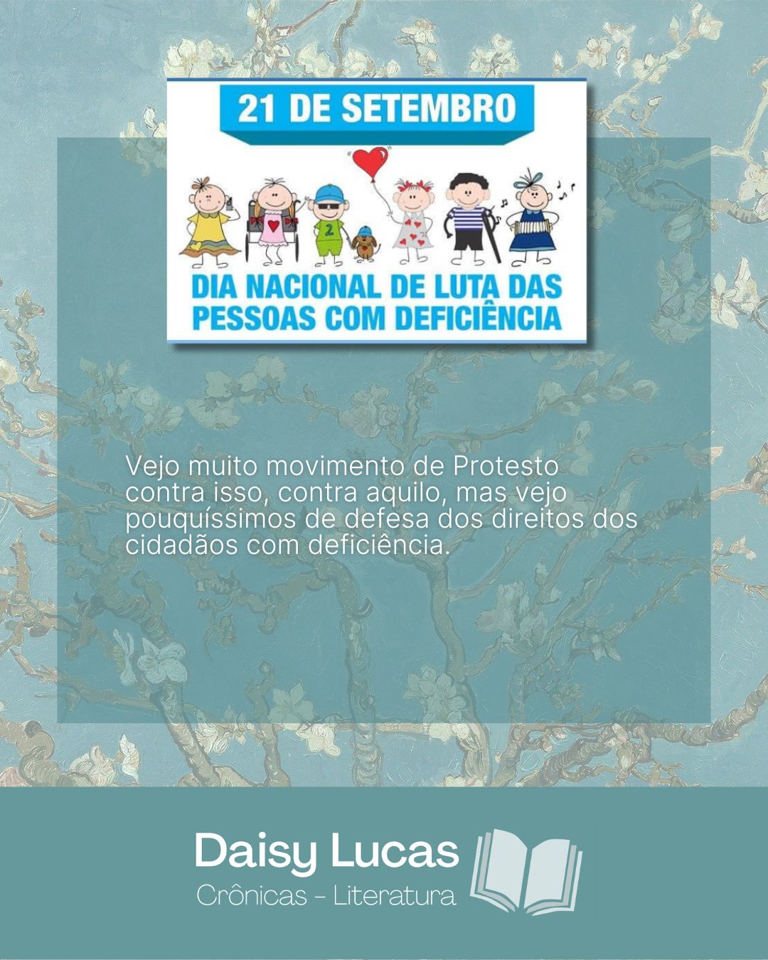 Dia Nacional de Luta das Pessoas com Deficiência – Daisy Lucas